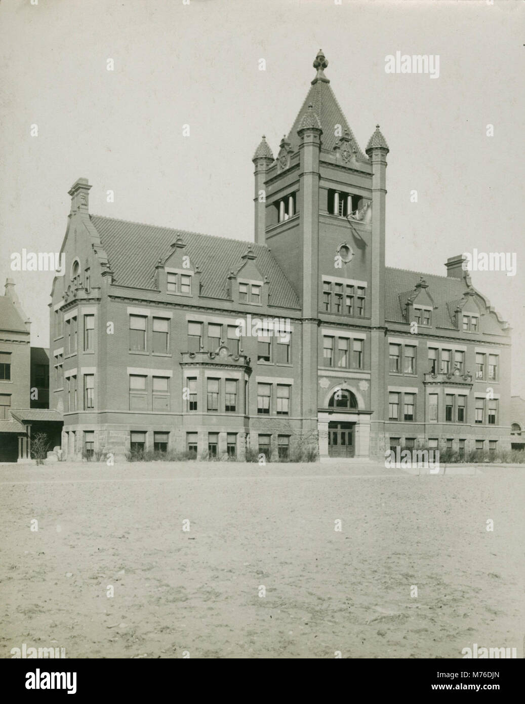 A historical photograph of New Trier Township High School in Winnetka ...