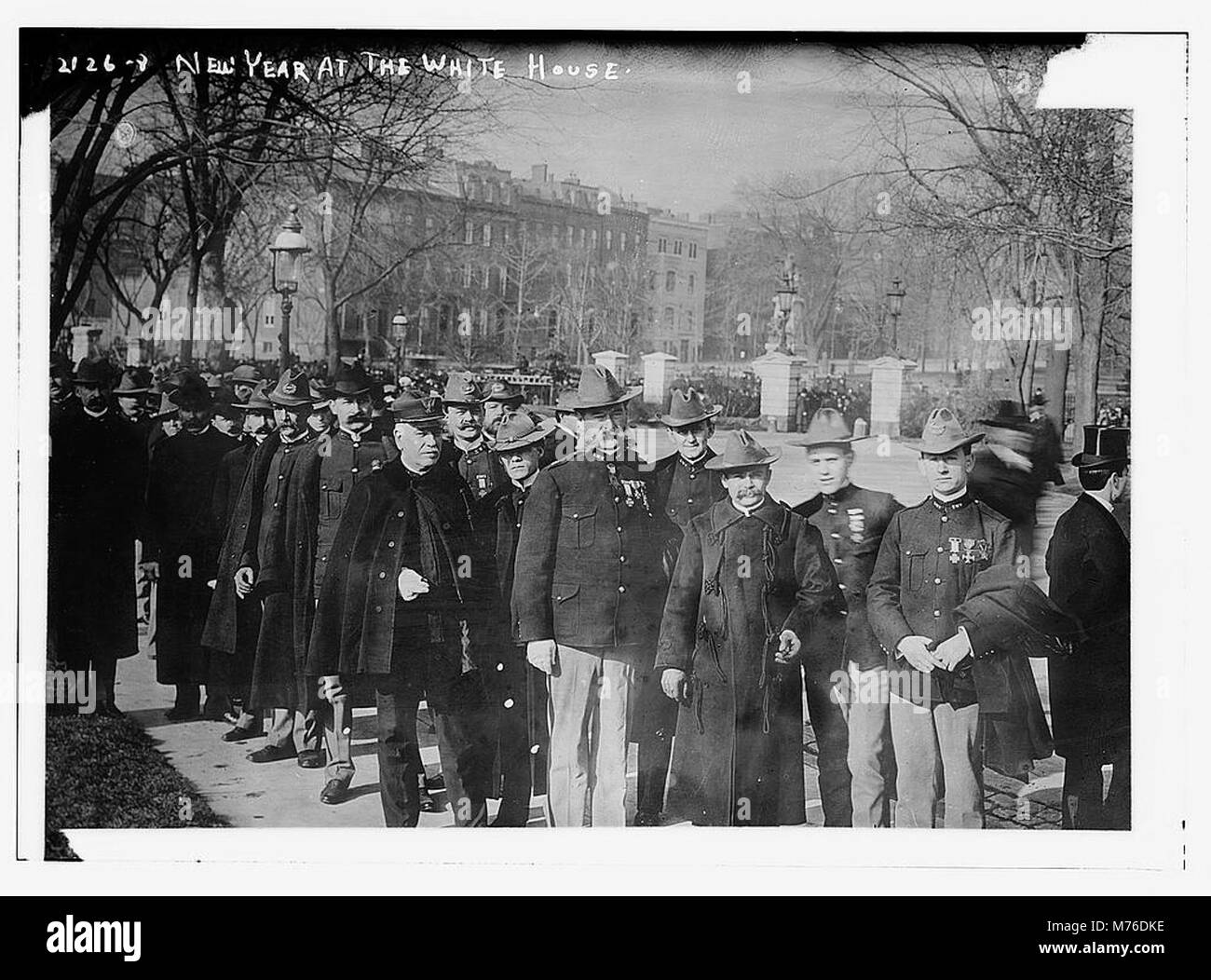 The image captures the celebration of New Year's at the White House, a ...