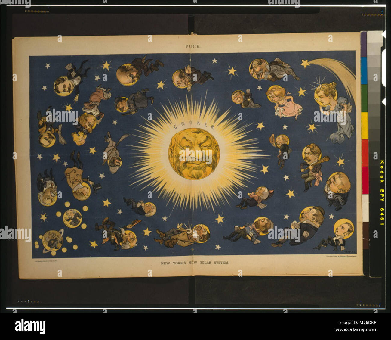 A lithograph of New York's new solar system, produced by J. Ottmann ...
