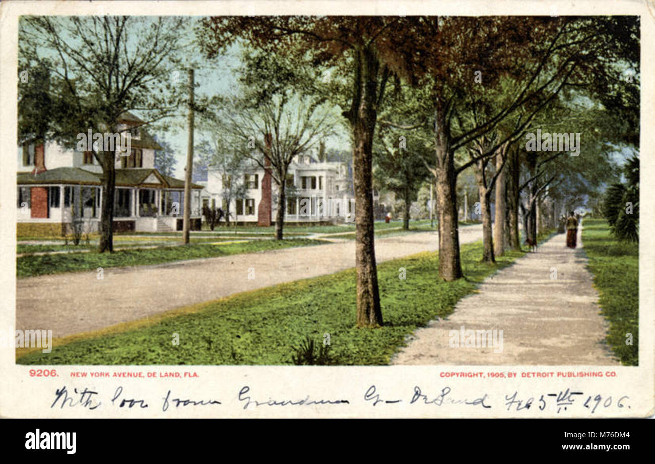 A photograph of New York Avenue, showcasing the urban streetscape of a ...