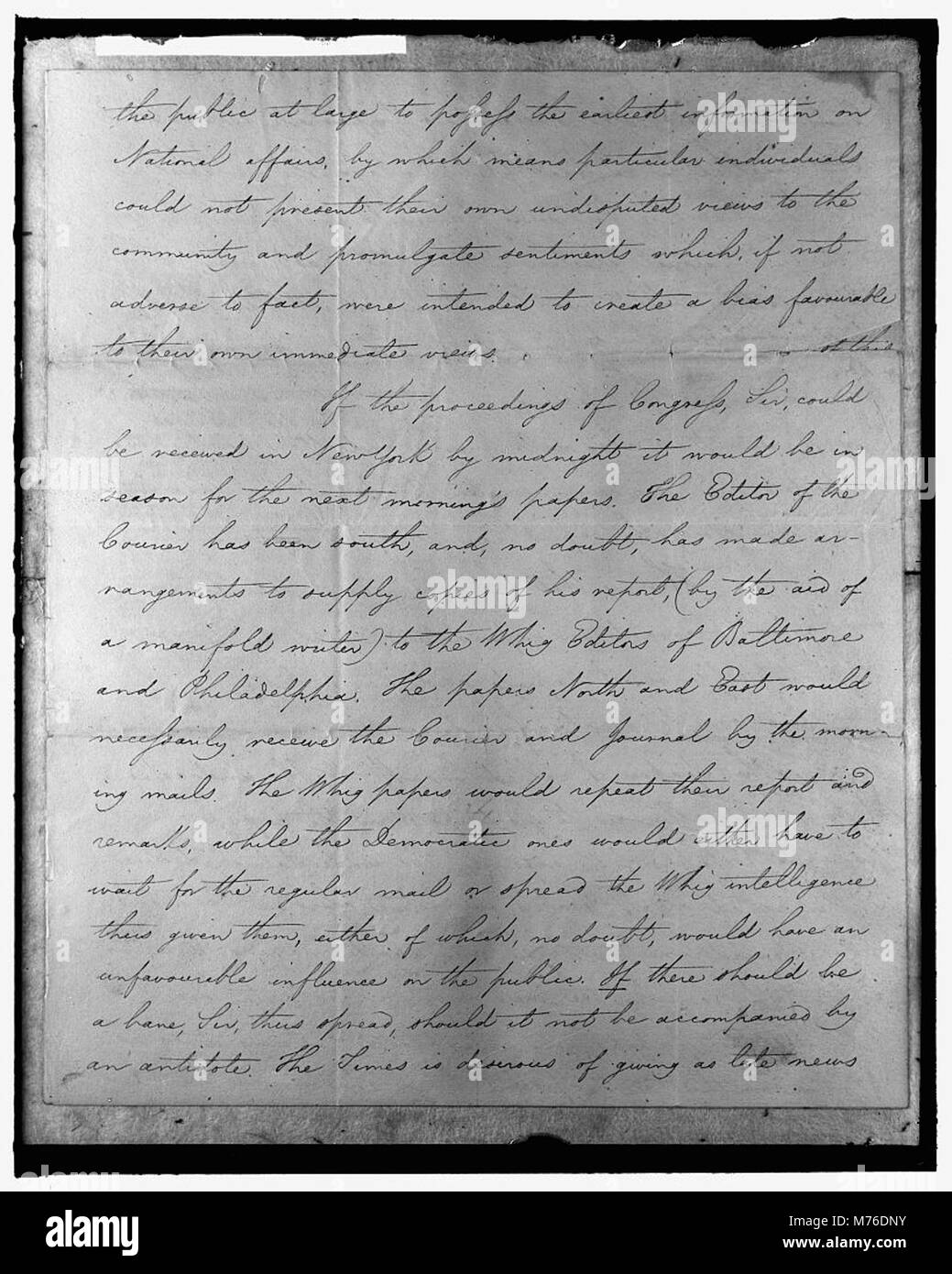 This letter, dated 1835, represents an important historical document from the New York Times ...
