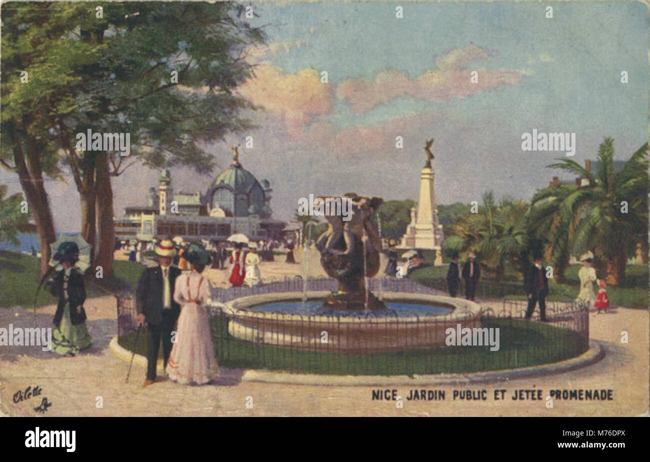 Nice, Jardin Public Et Jetee Promenade. (133-82)-Nice, Jardin Public Et ...