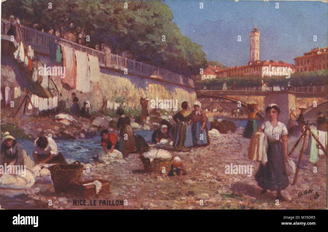 This image depicts a scene from Le Paillon in Nice, France, showcasing ...