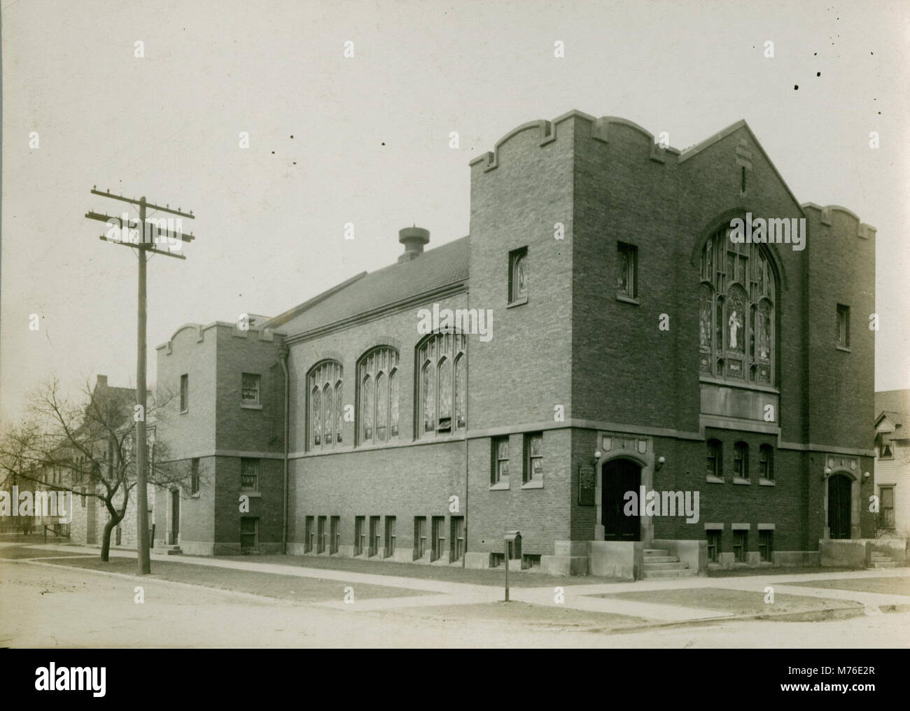 A historical photograph of Normal Park Baptist Church in Chicago, taken ...