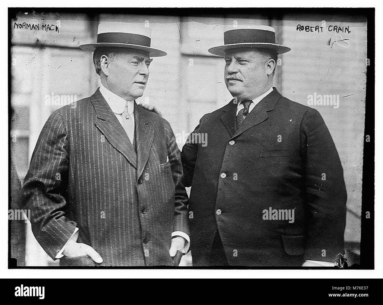 This portrait features Norman Mack and Robert Crain, two notable ...