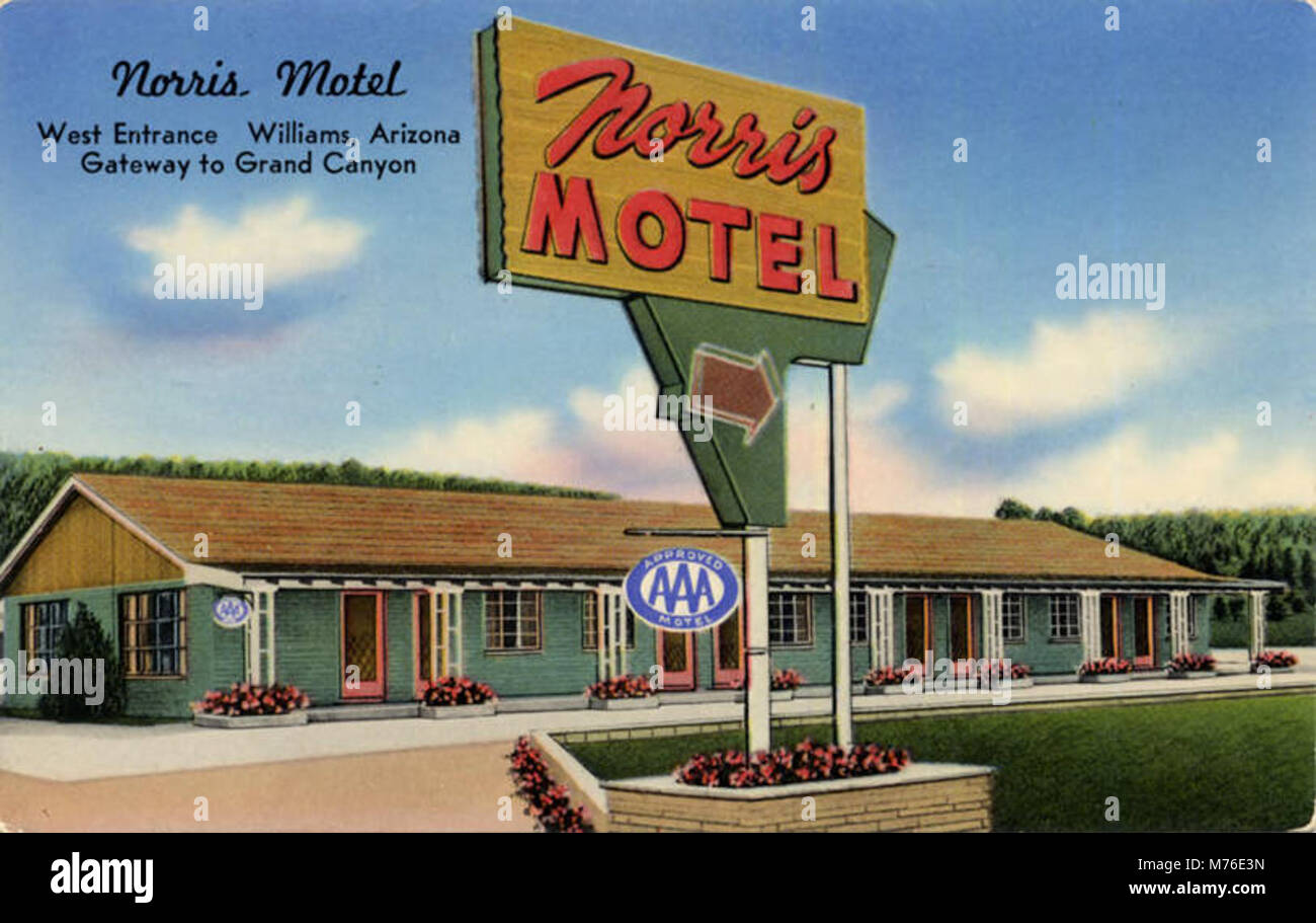 Photograph of Norris Motor Lodge, owned by L.M. Thompson and George ...