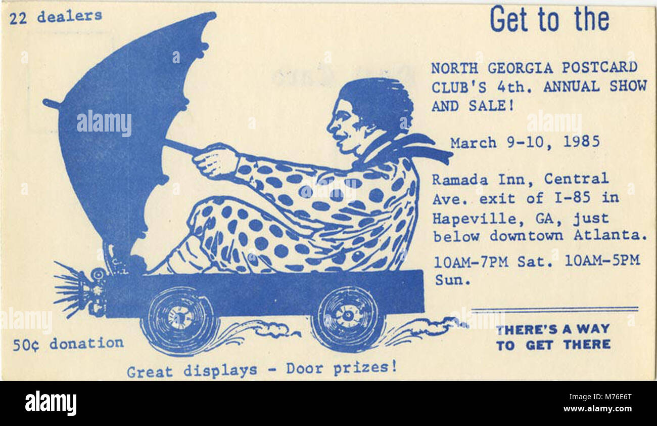 A promotional image from the North Georgia Postcard Club's 4th Annual ...