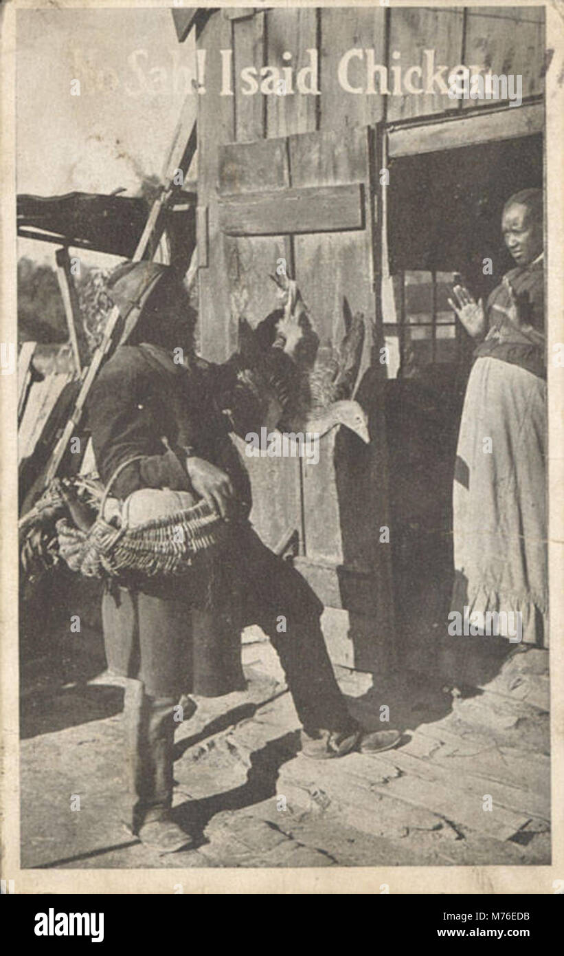 A humorous scene titled 'No Sah! I said Chicken', likely referencing a ...