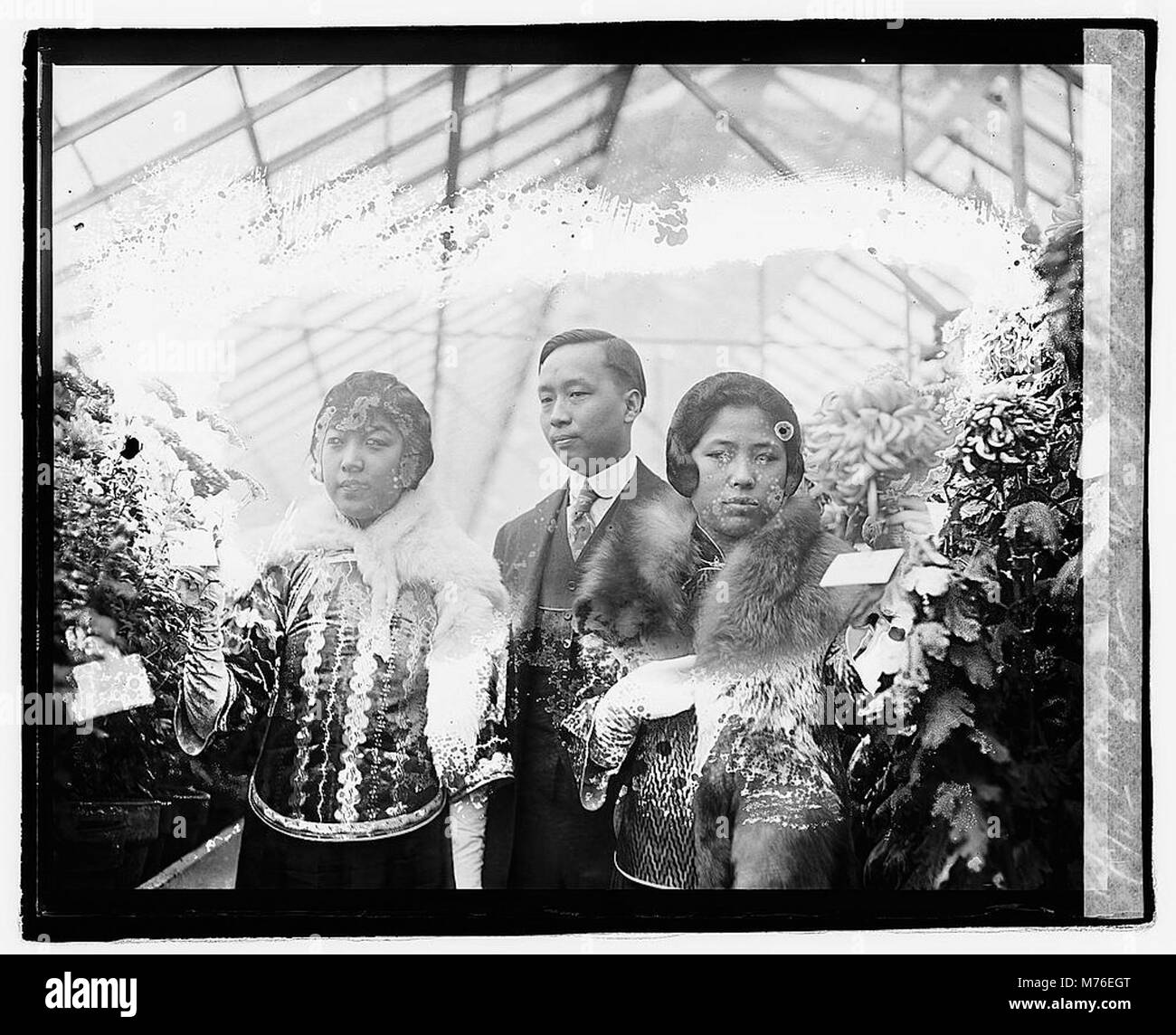 Photograph of Nuske Lee and Mrs. T.C. Chow, captured in a historical ...