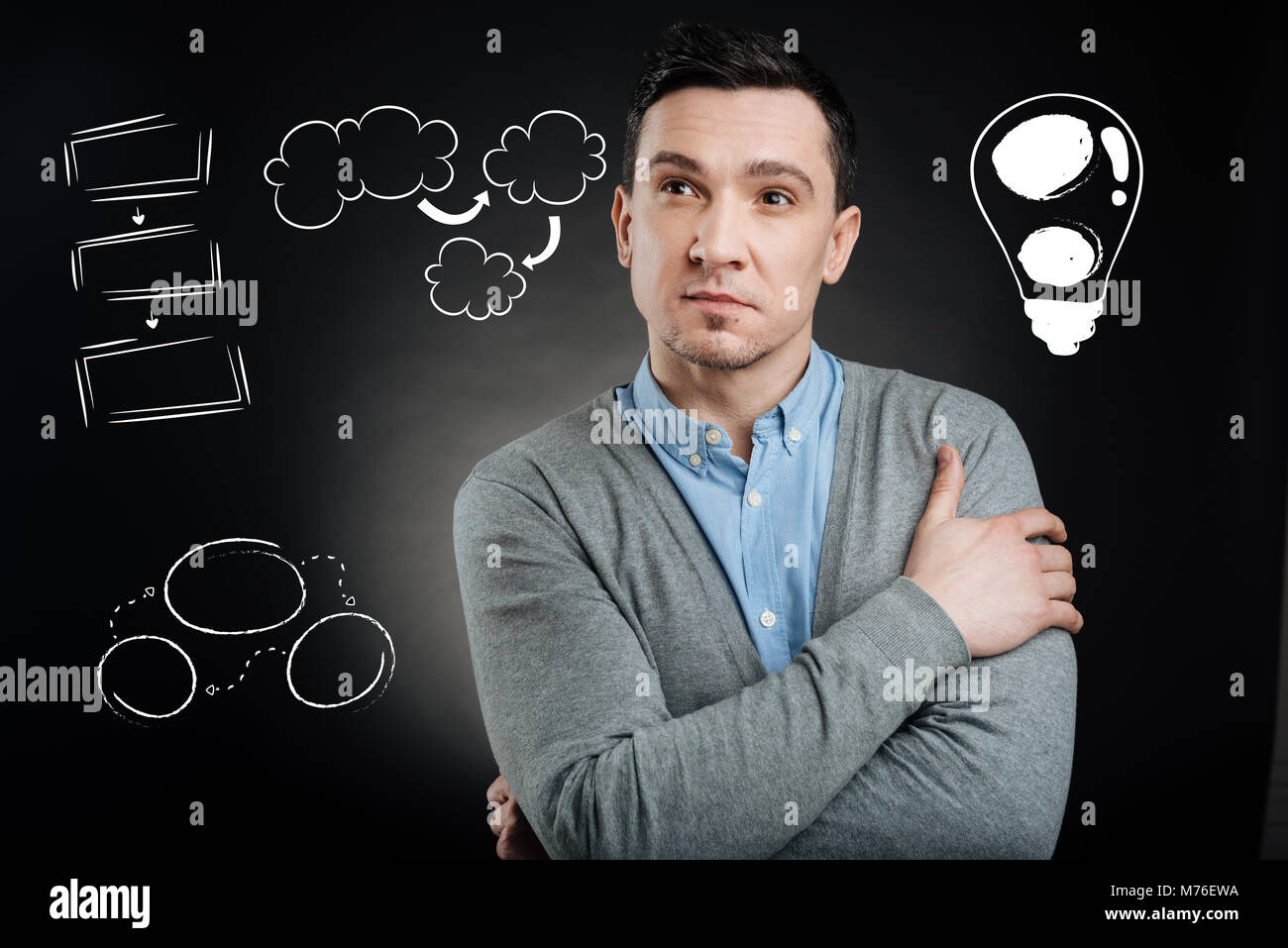 Arms Crossed Thinking at Eva Facy blog