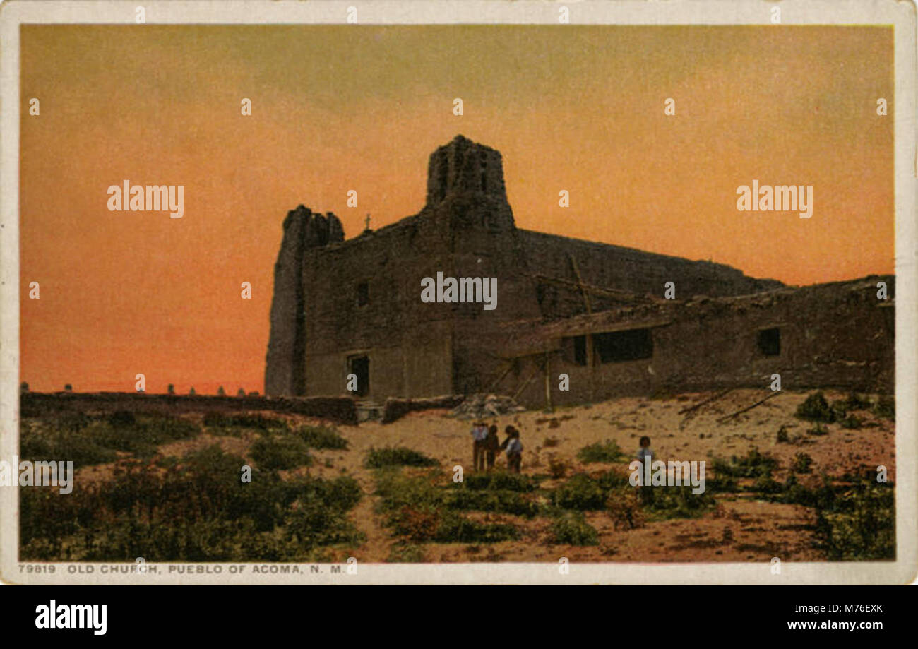 A photograph of the Old Church located in the Pueblo of Acoma, New ...