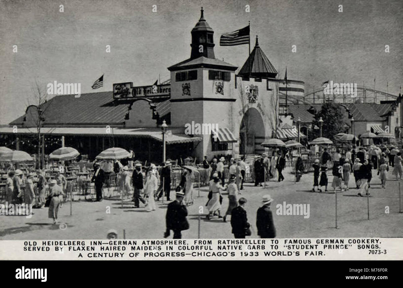The Old Heidelberg Inn, known for its German atmosphere, featuring a ...