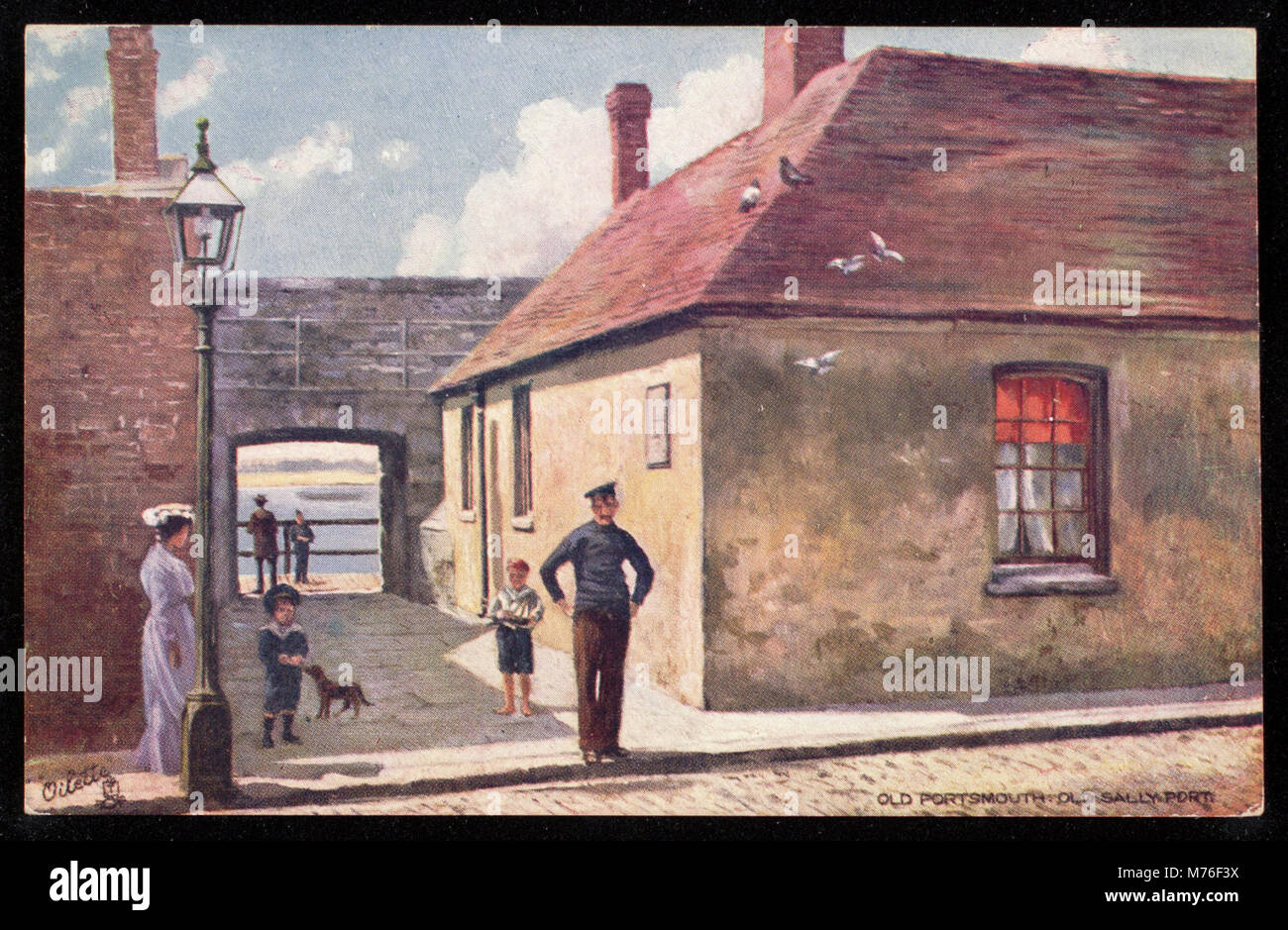 The image captures the Old Sally Port, a historic entrance to Old ...