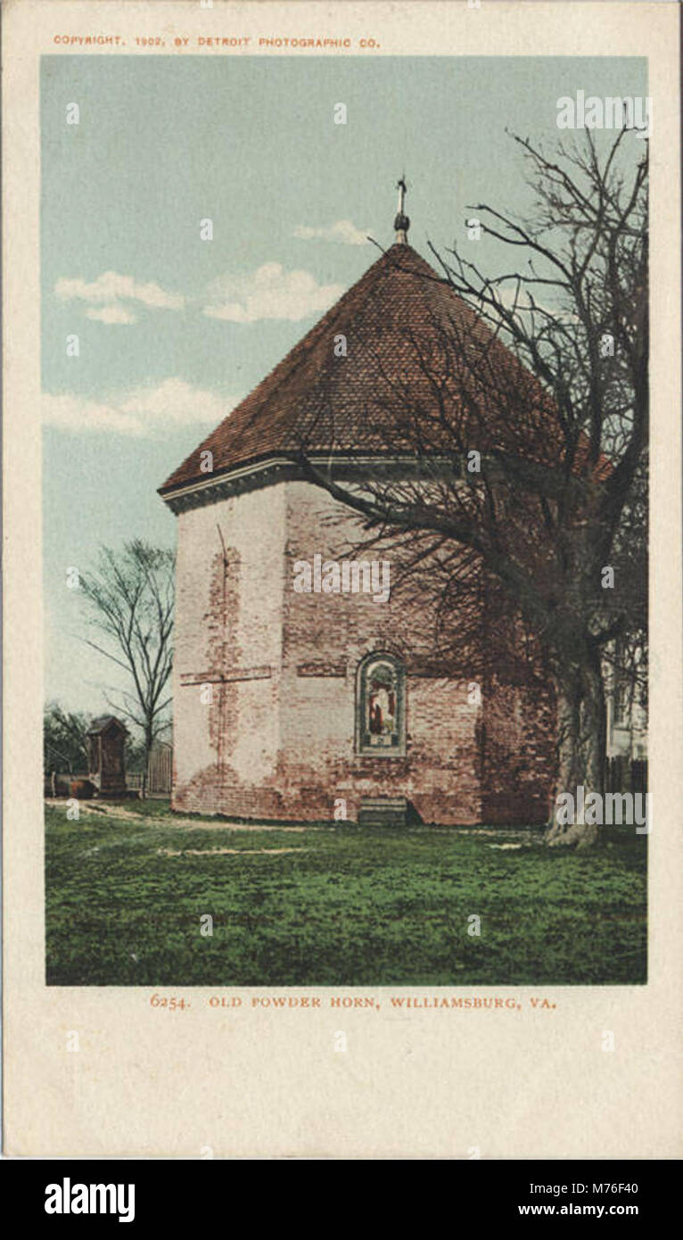 The Old Powder House in Williamsburg, Virginia, serves as a historic ...
