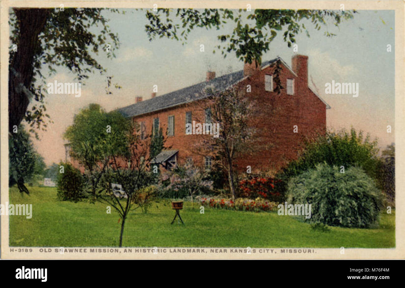 The Old Shawnee Mission, a historic landmark near Kansas City, Missouri ...