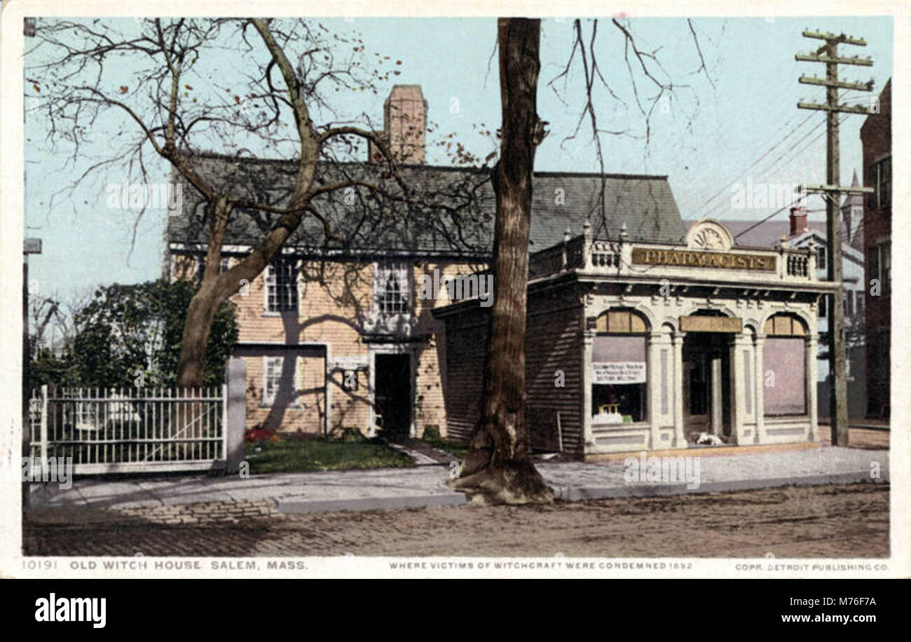 The Old Witch House in Salem, Massachusetts, known for its association ...