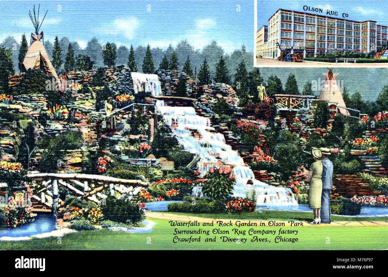 This image depicts the Olson Rug Company, a business known for its ...