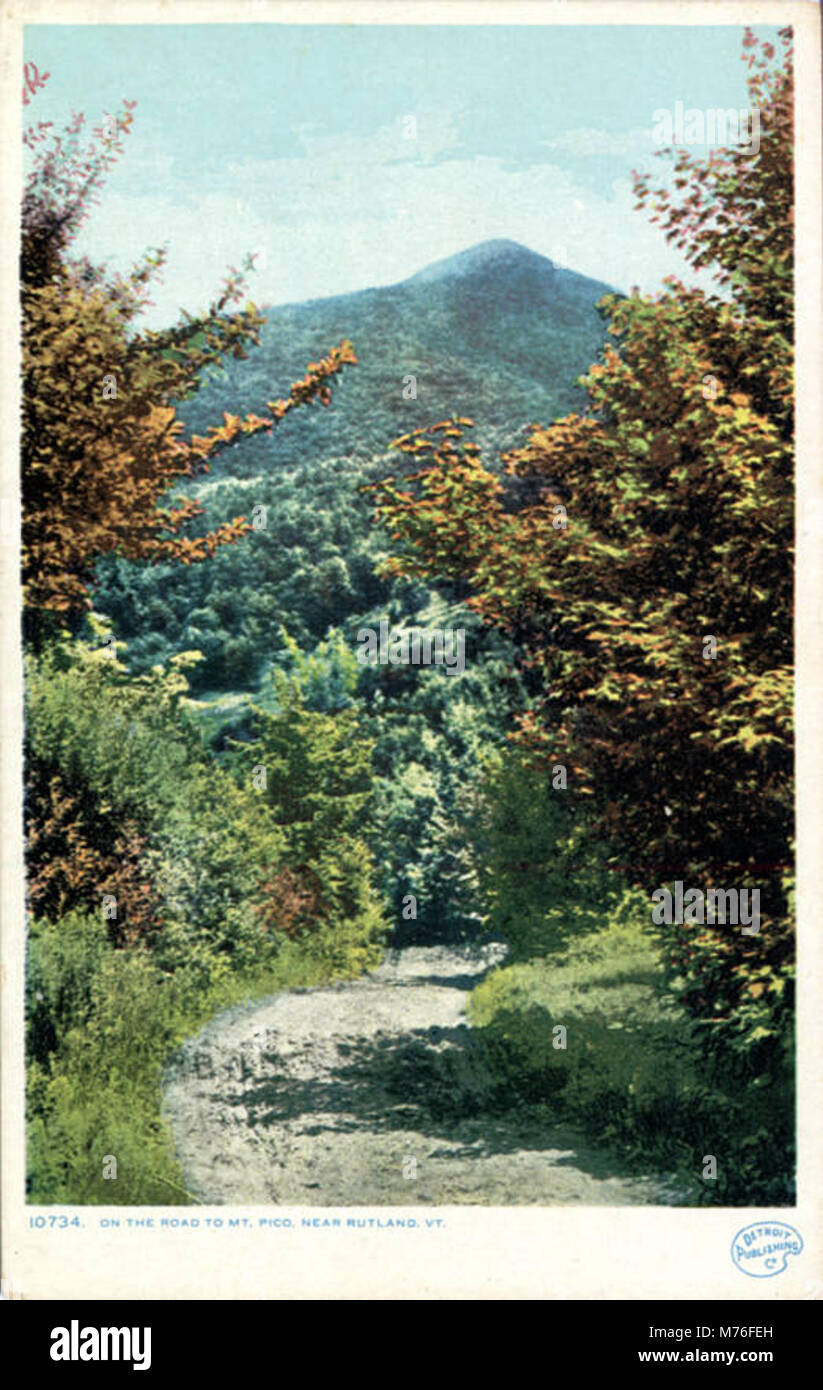 This photograph captures a scene on the road to Mount Pico, one of the ...