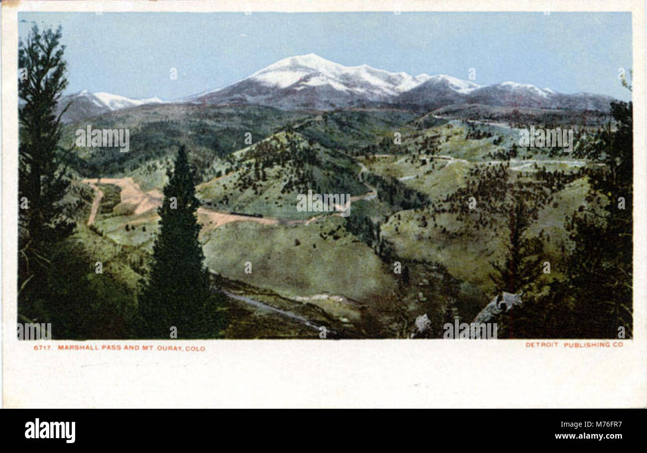 Ouray CO - Marshall Pass and Mt. Ouray (NBY 431619 Stock Photo - Alamy