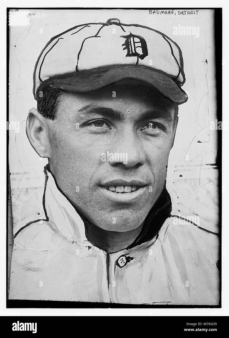A photograph of Paddy Baumann, a baseball player from Detroit, Alabama ...