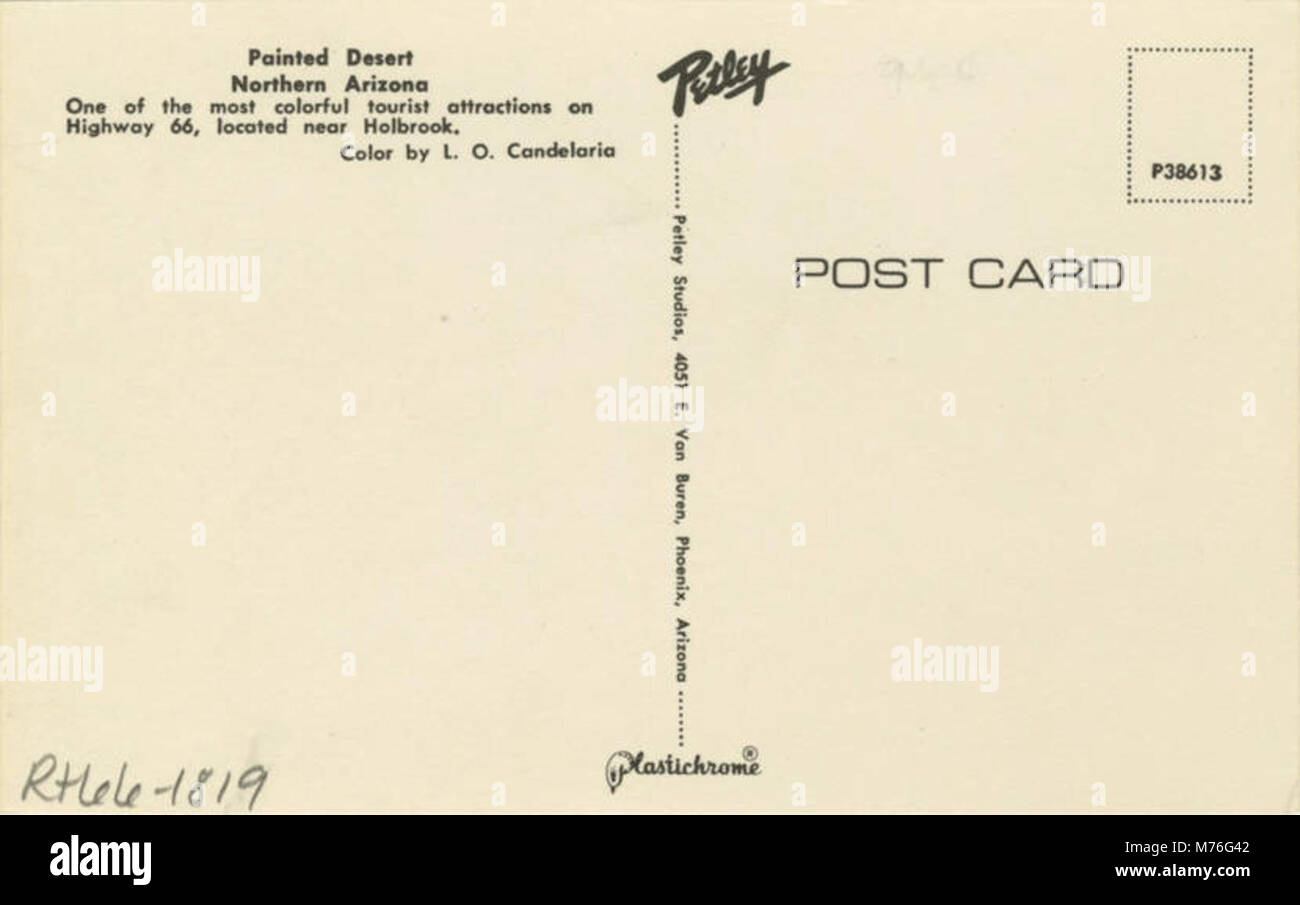 The Painted Desert is an arid landscape known for its vibrant ...