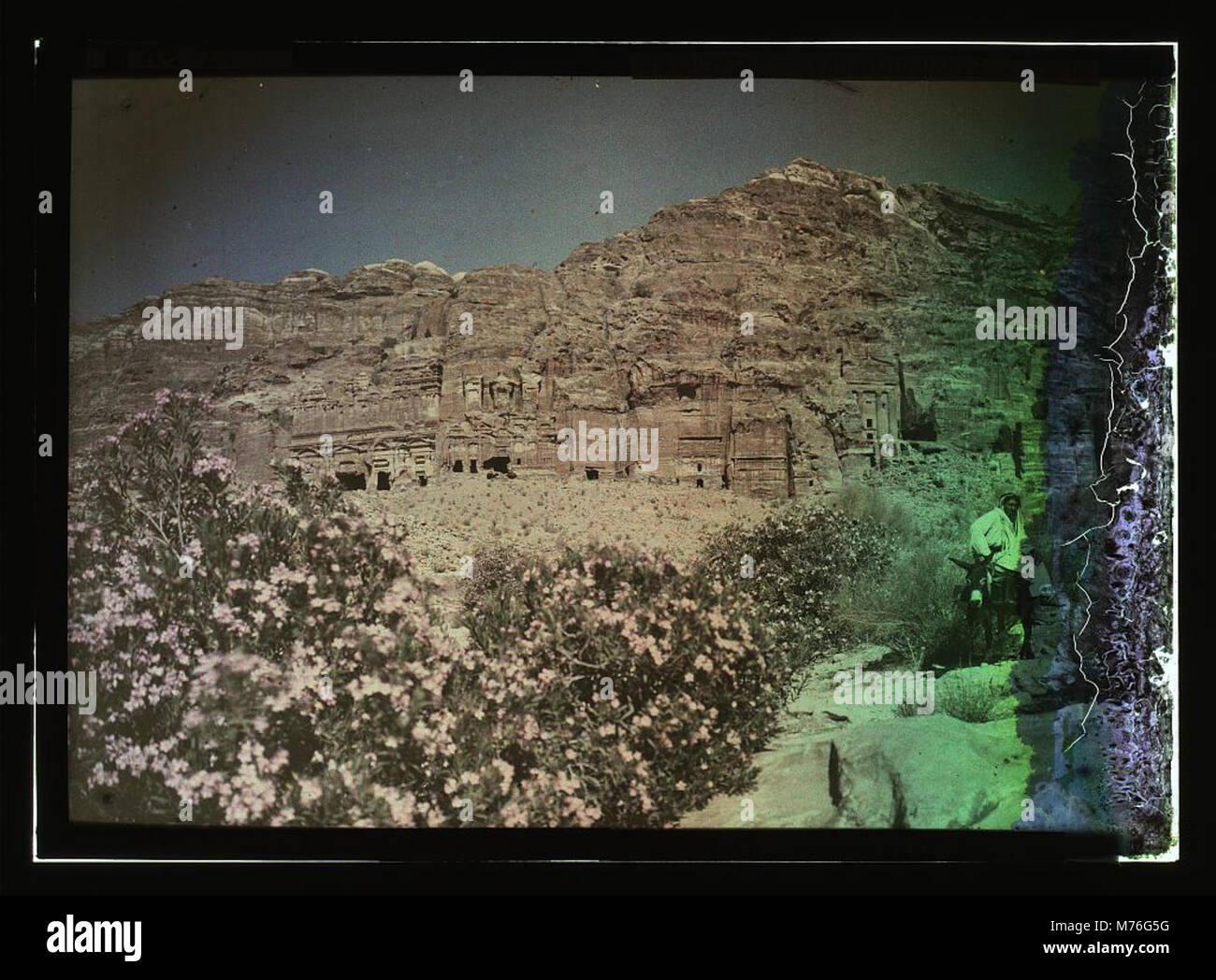 This image shows Petra in Transjordania (modern-day Jordan ...