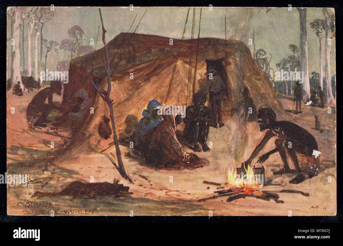 An image of a native Wurley in Australia, showcasing traditional ...