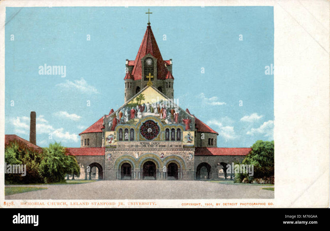 The Memorial Church at Leland Stanford Jr. University in Palo Alto ...