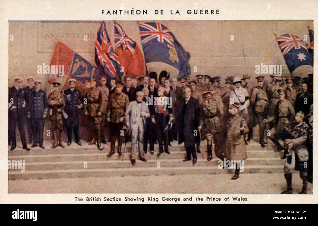 The image shows the British section of the Pantheon de la Guerre ...