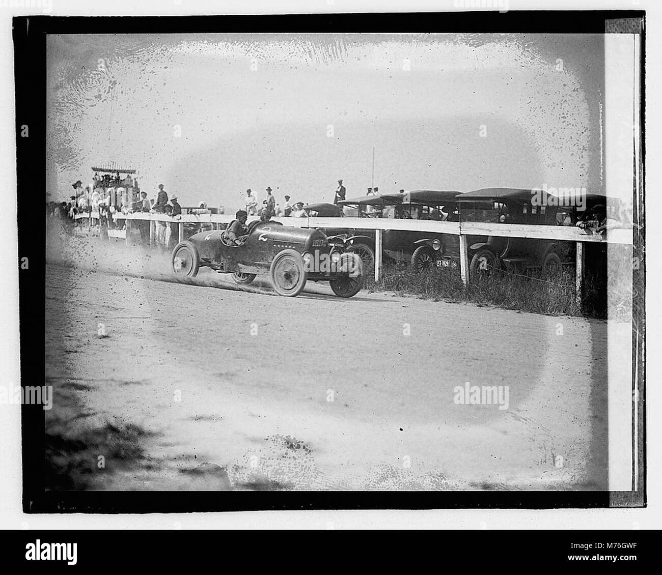 This image depicts an automobile race from September 5, 1922. The event ...