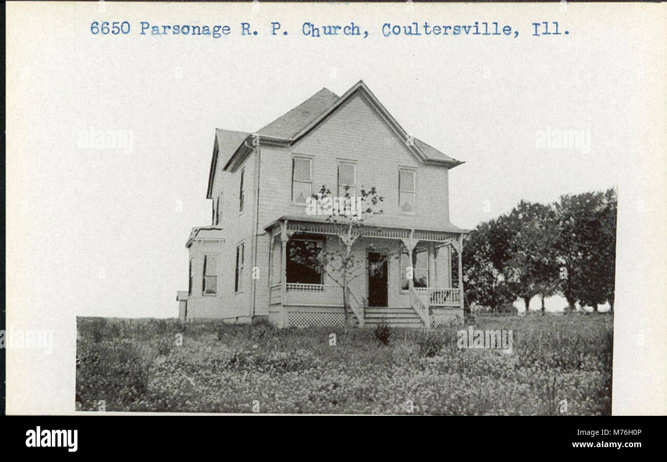 A photograph of the Parsonage at the R.P. Church in Coultersville ...