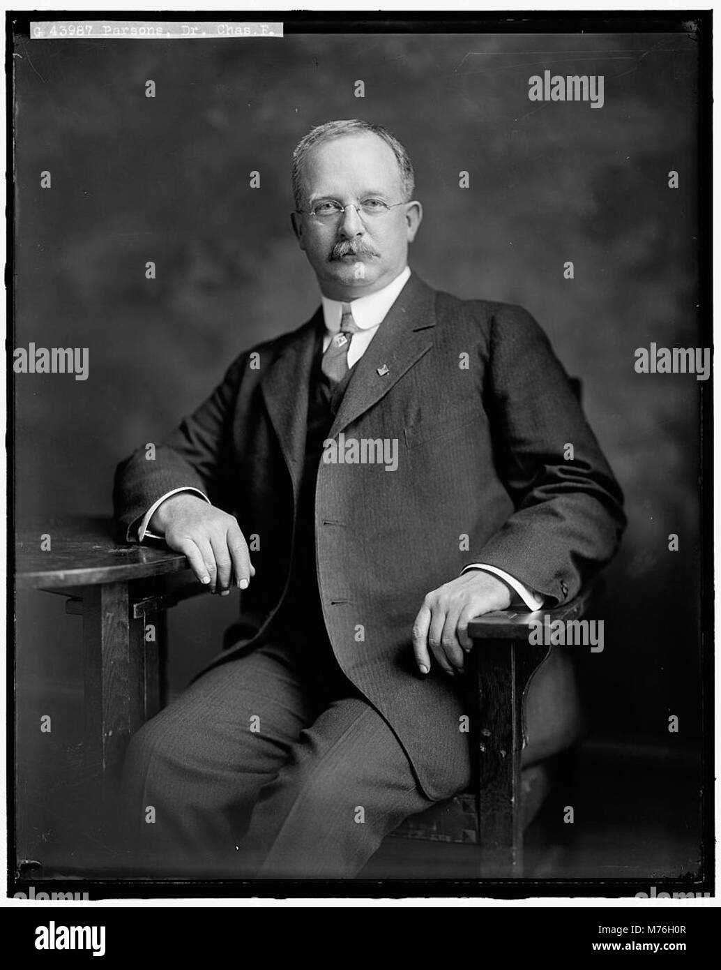 A portrait of Dr. Charles F. Parsons, a notable figure in the medical ...