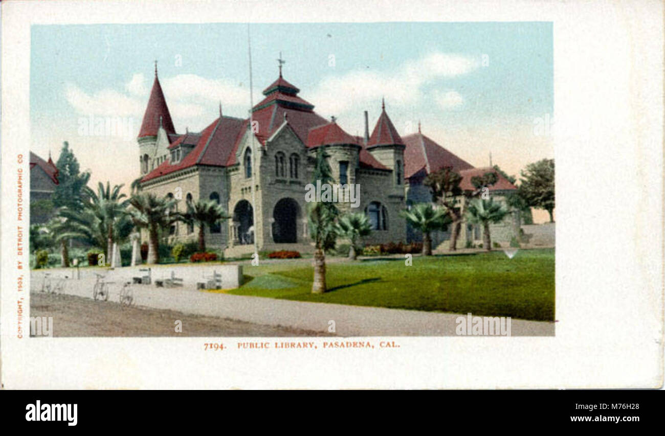 The Pasadena Public Library in California, a key institution in the ...