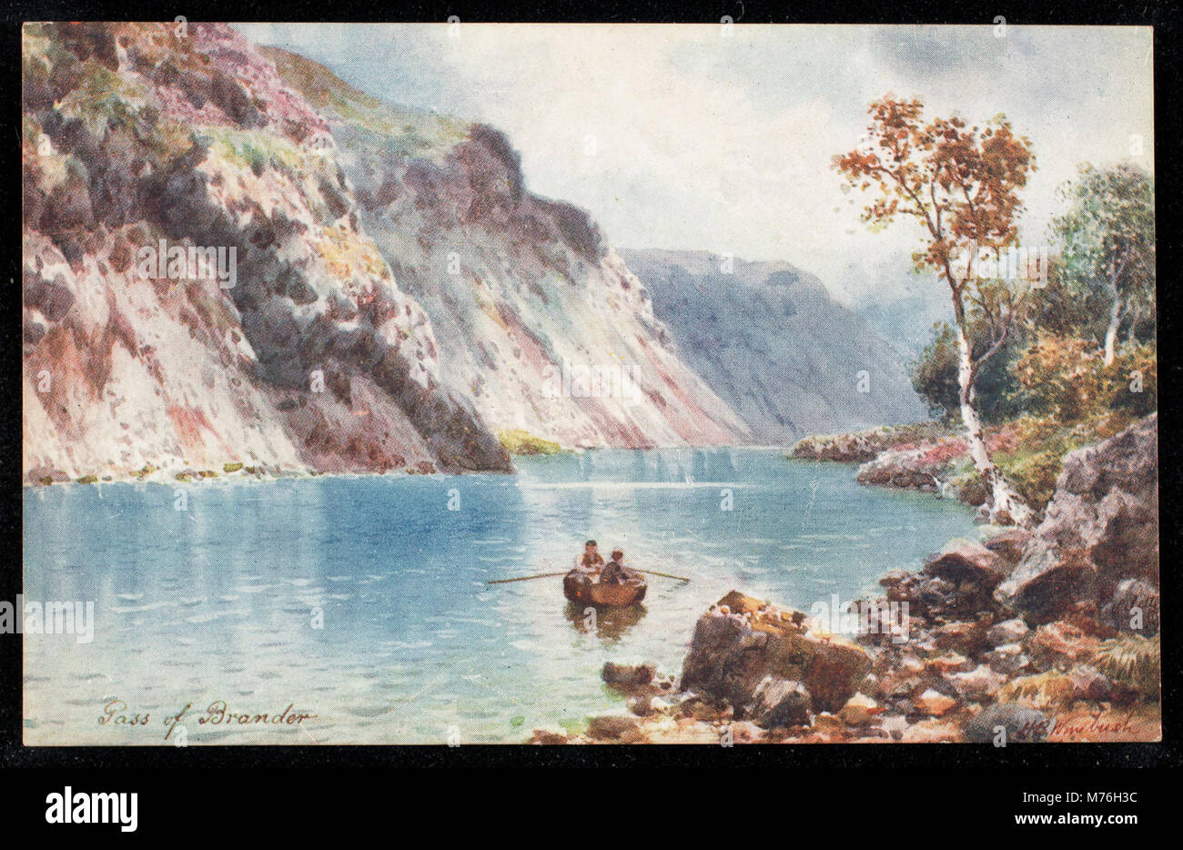 This image shows the Pass of Brander, a historical mountain pass in ...