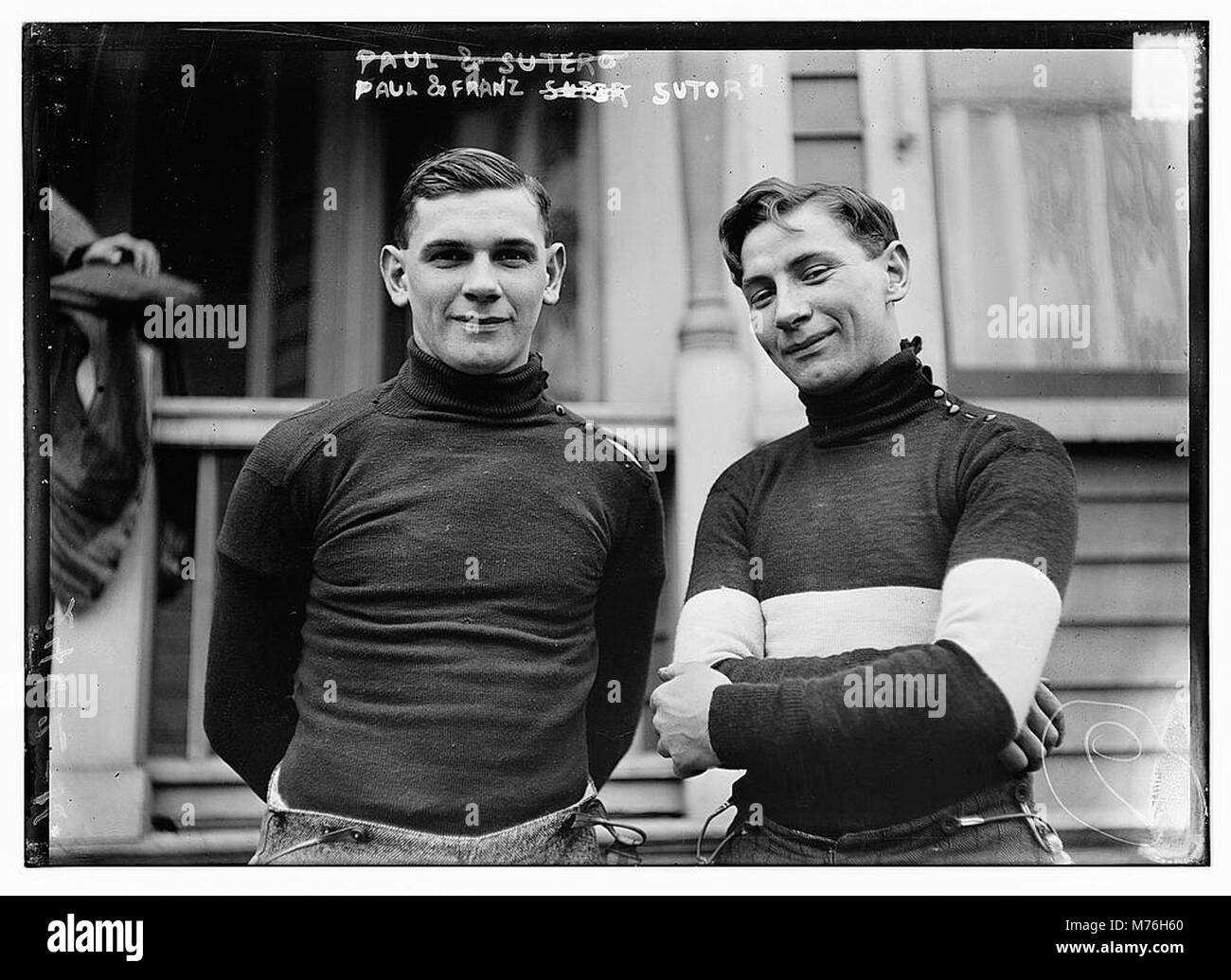 This image captures Paul and Franz Sutor, two individuals likely ...
