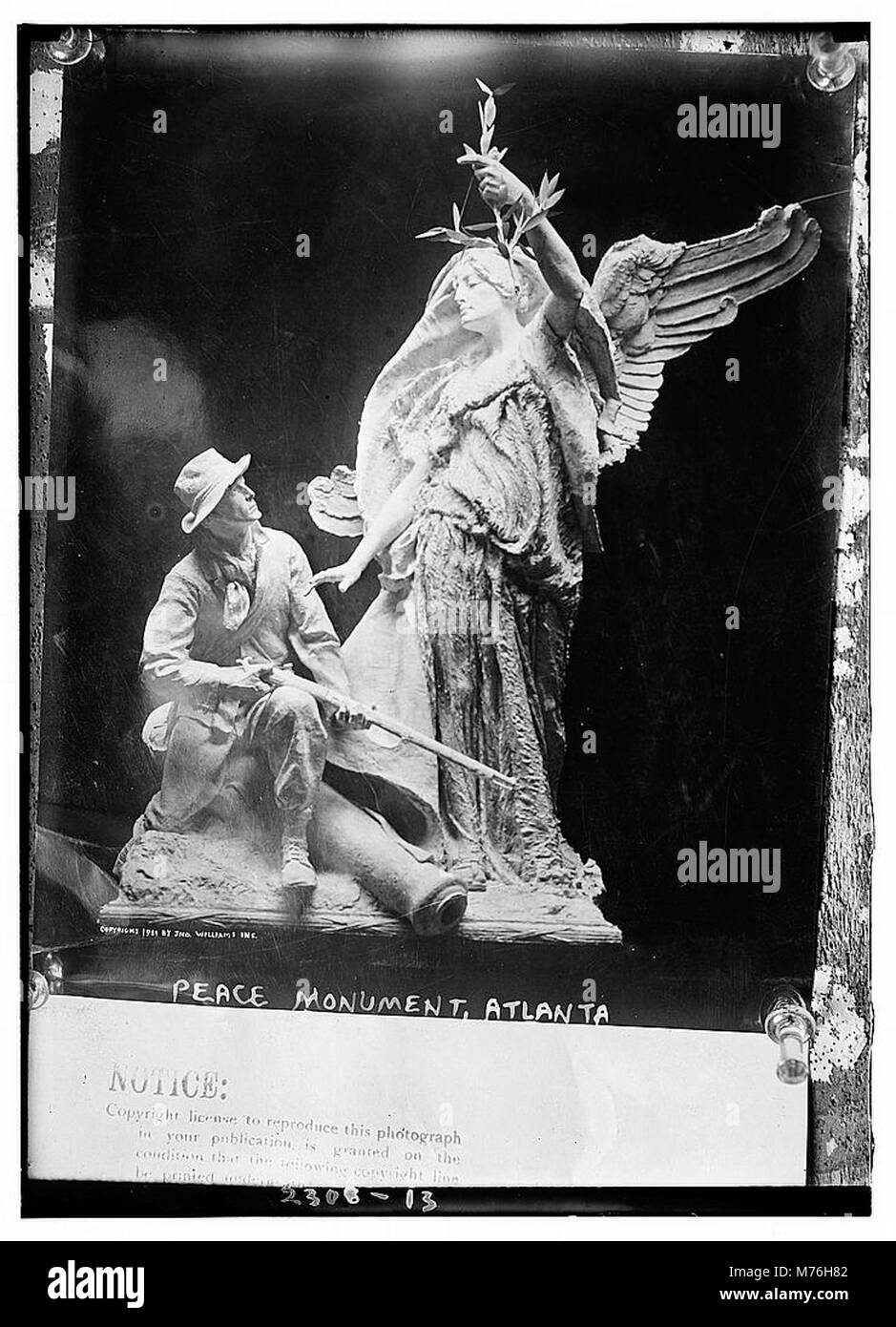 A photograph of the Peace Monument in Atlanta, a commemorative ...