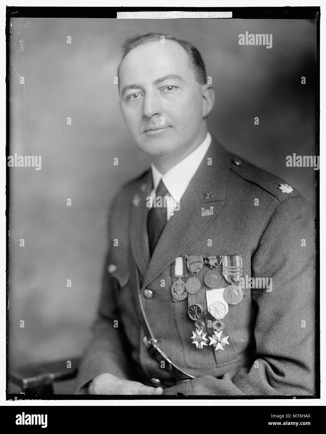 A portrait of Colonel E.D. Peek, showcasing his role in military or ...