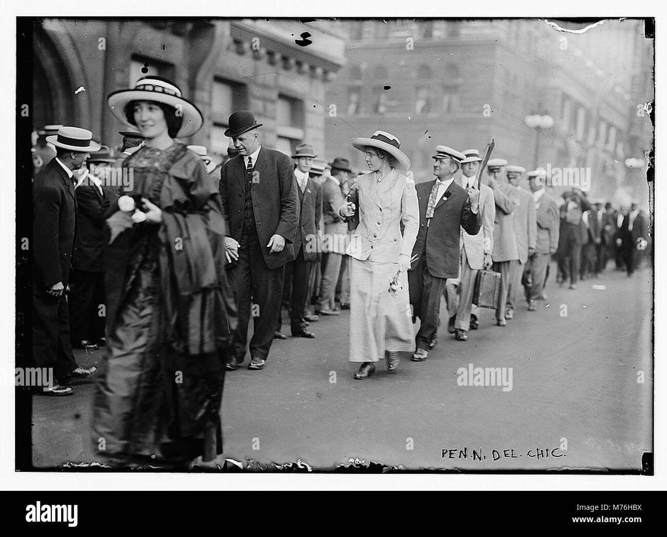 A photograph of the Pennsylvania delegation at the 1912 Republican ...