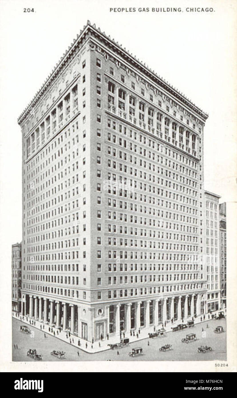Peoples Gas Building, Chicago, is one of Chicago's most modern ...