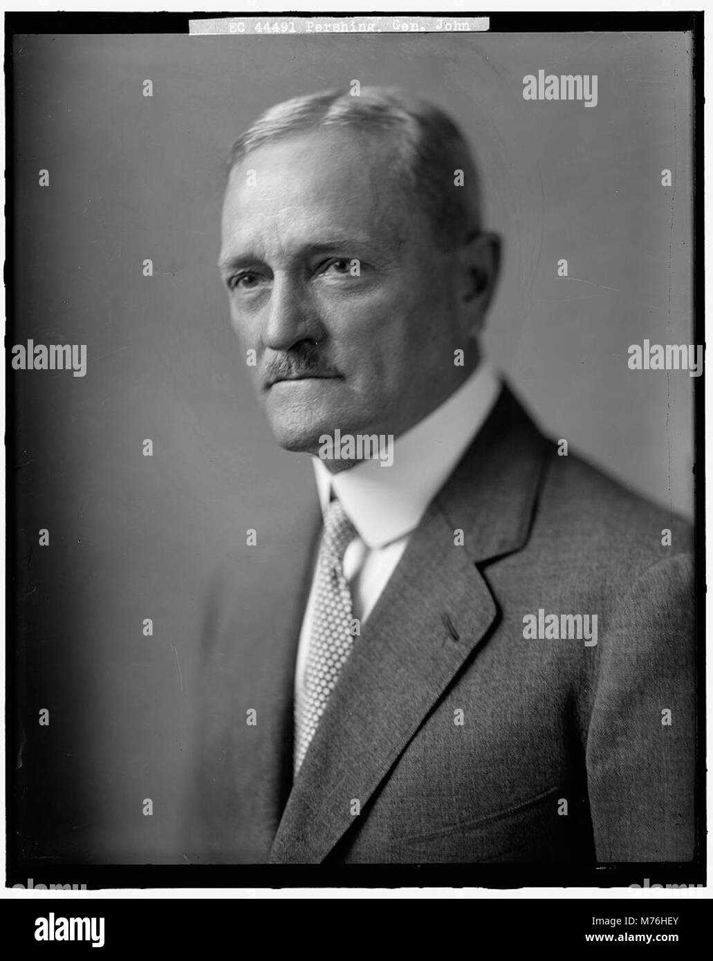 A portrait of General John J. Pershing, a prominent military leader who ...