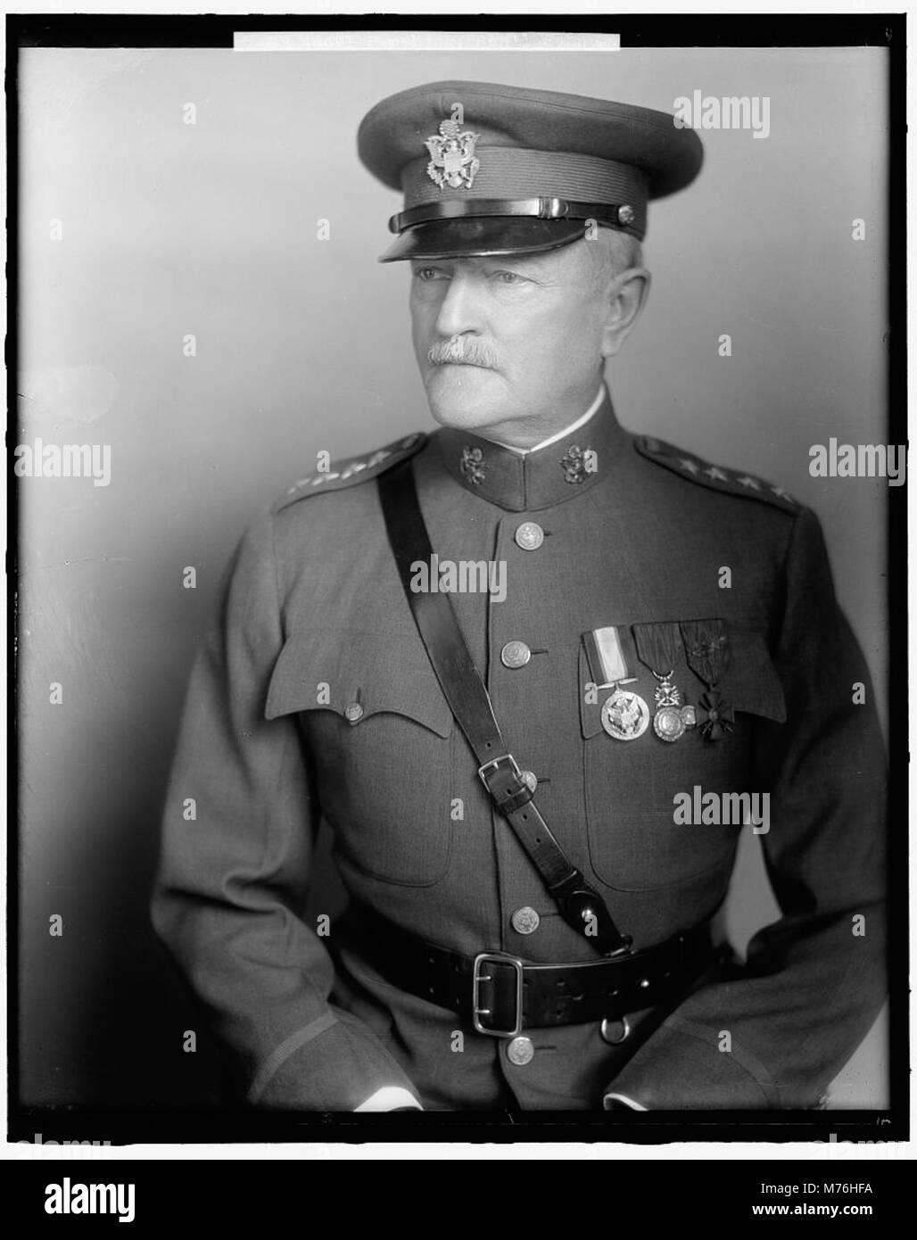 A portrait of General John J. Pershing, a prominent American military ...