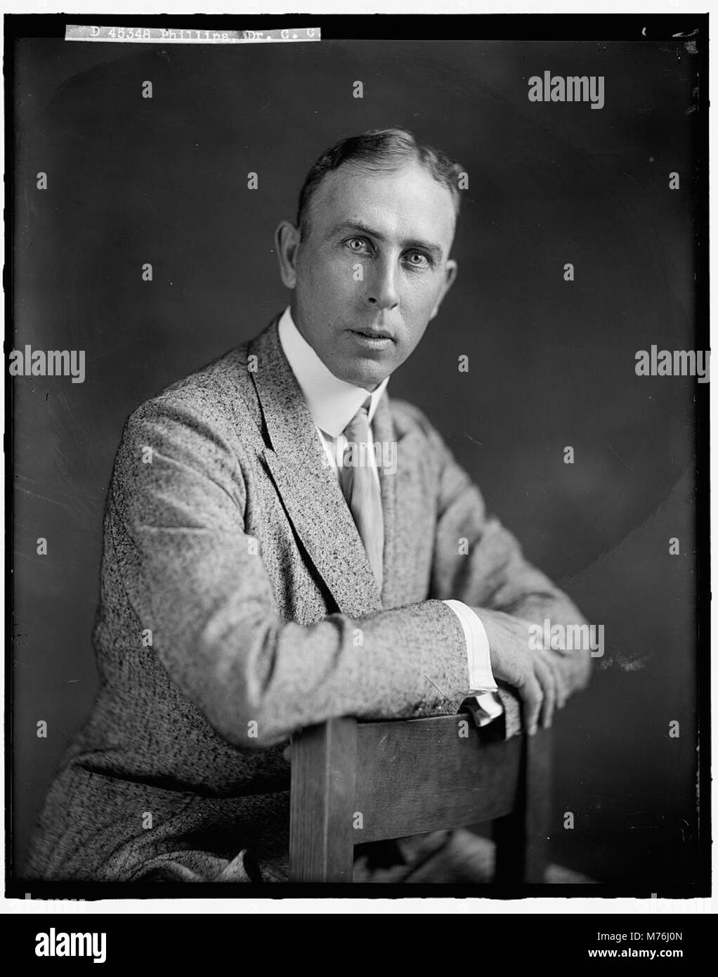 A portrait of Dr. C.C. Phillips, an early 20th-century physician. This ...