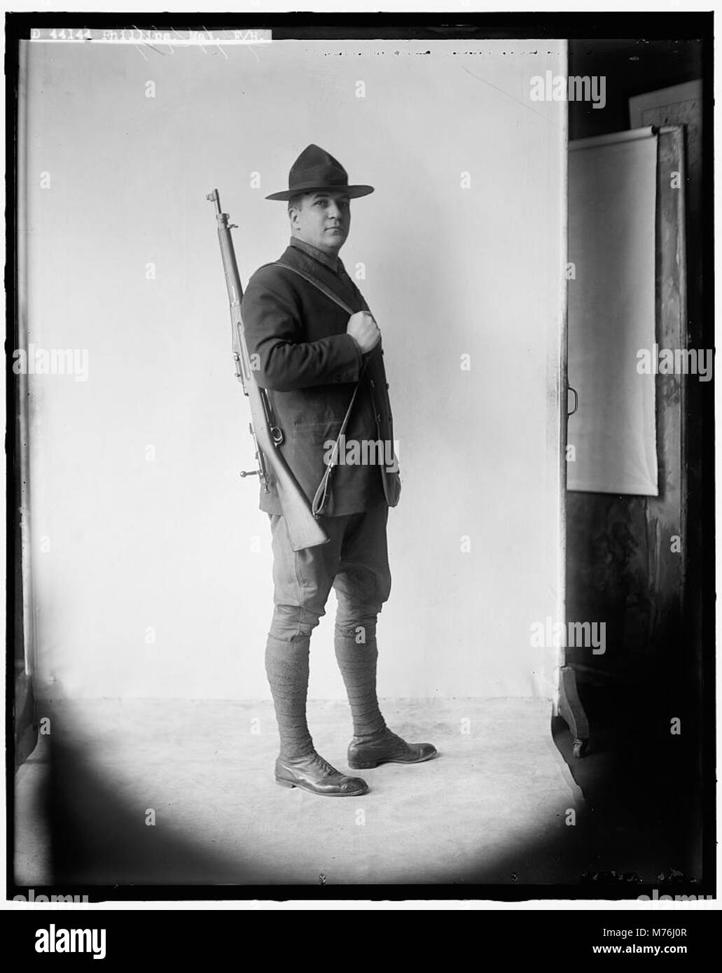 A portrait of Major F.H. Phillips, an important military figure. This ...
