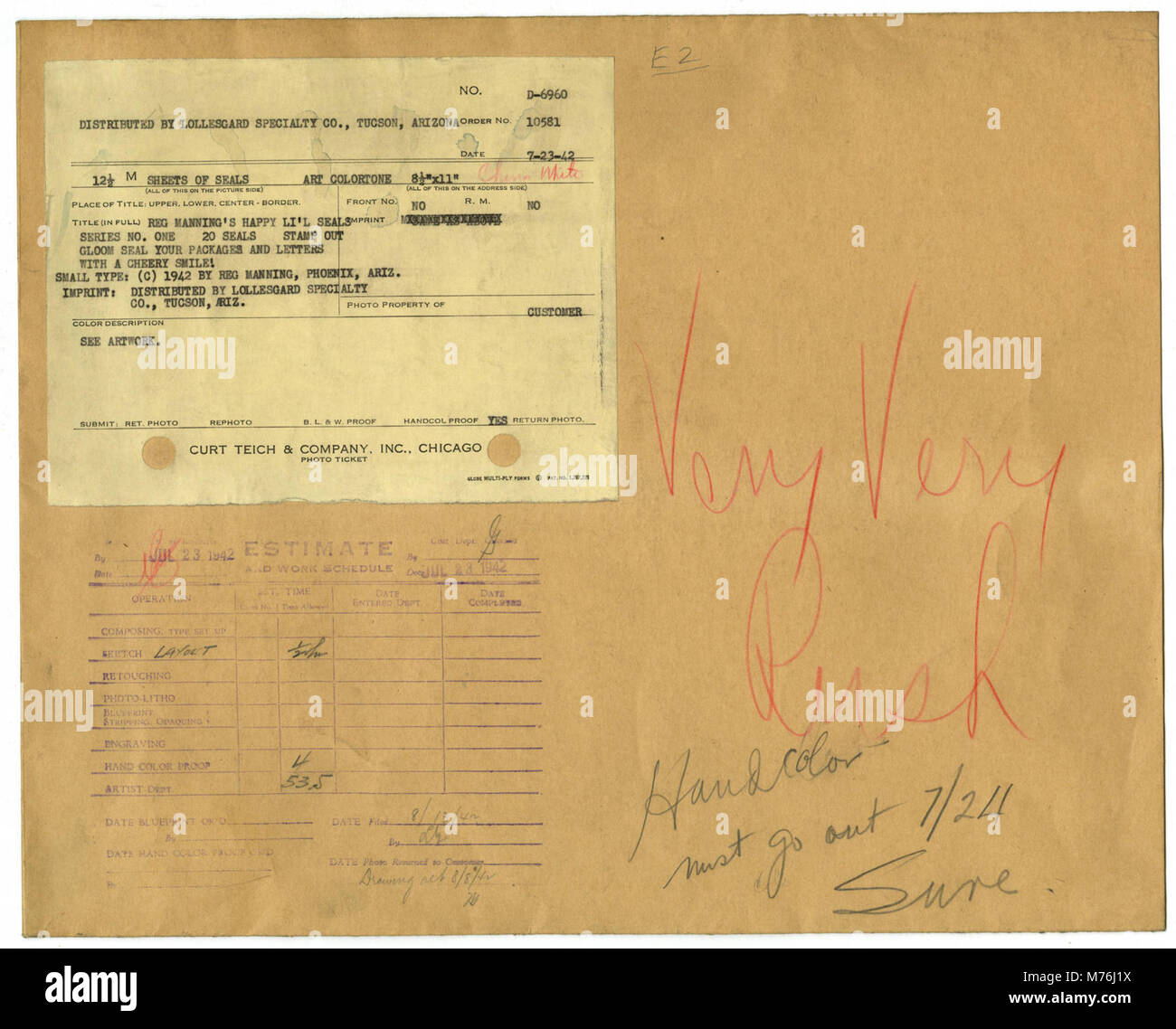 This illustration from Reg Manning's Happy L'il Seals Series depicts ...