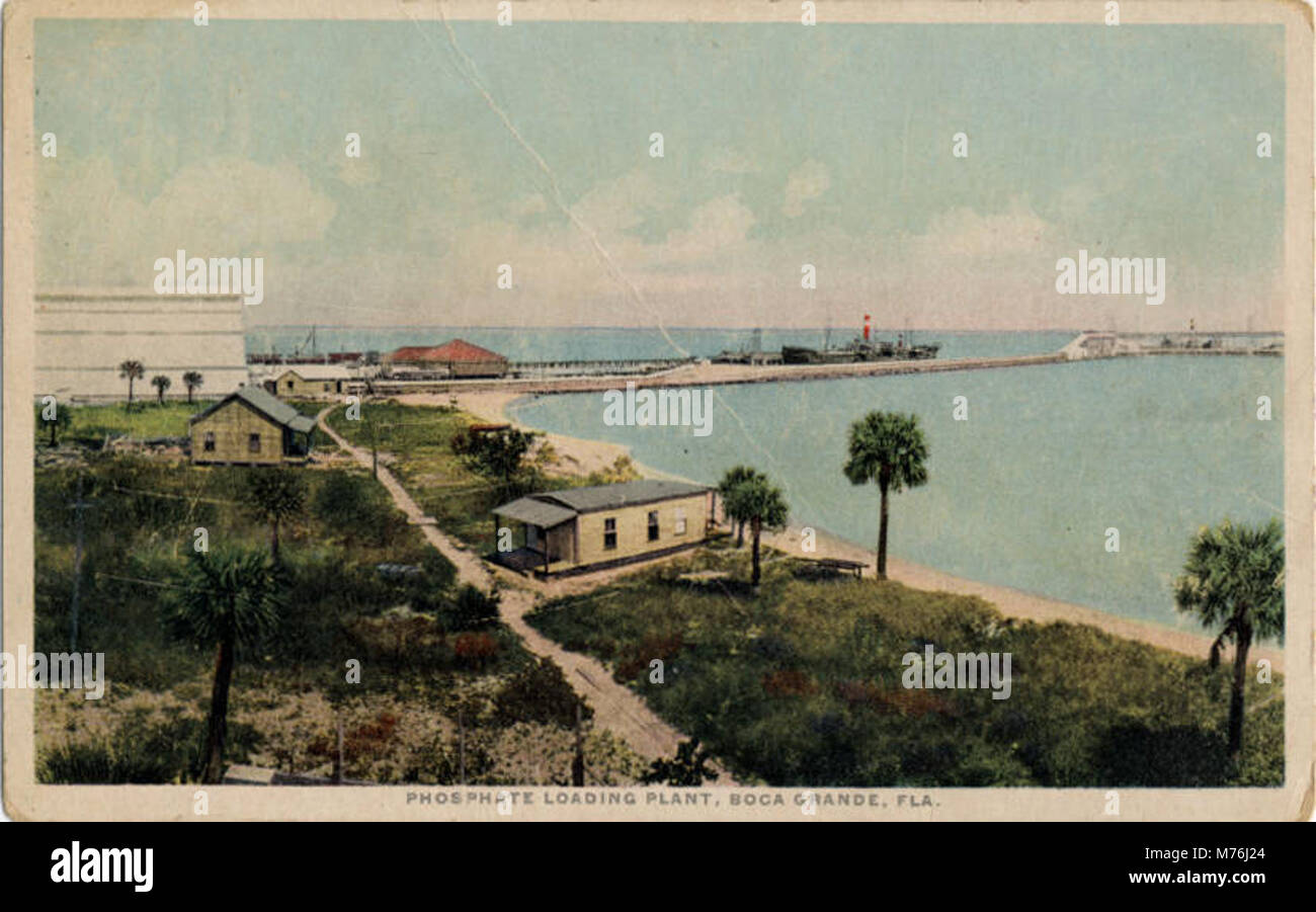 This image shows a phosphate loading plant, likely part of the ...