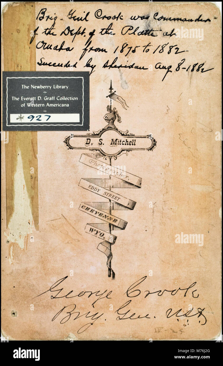 Photograph of Brig.-Gen. George Crook, 1876 (NBY 19012 Stock Photo - Alamy