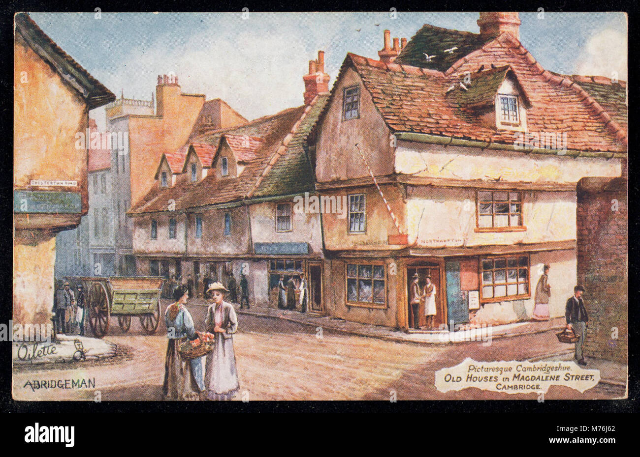 This image shows a view of the old houses on Magdalene Street in ...