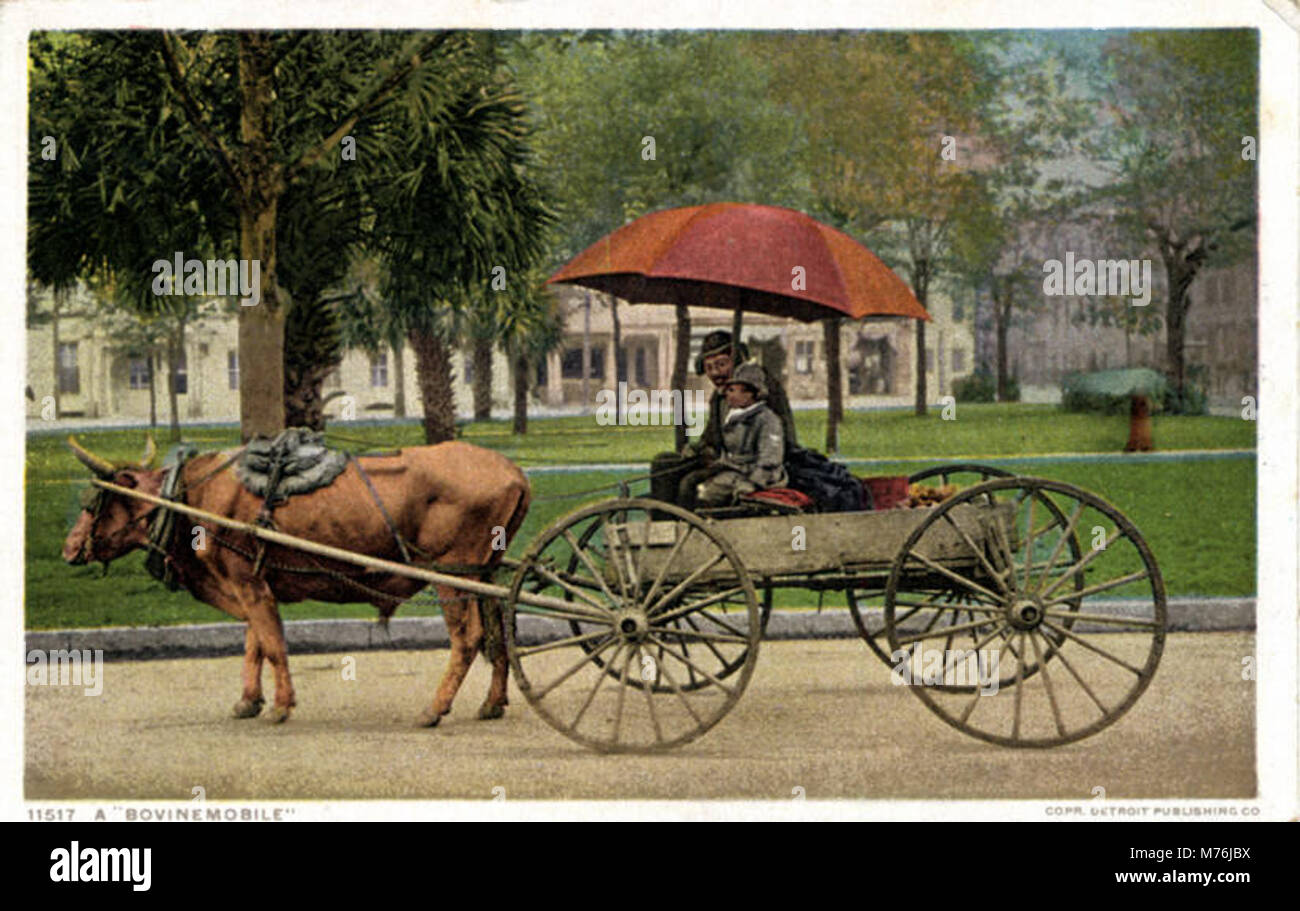 A photograph of a Bovinemobile, a unique vehicle designed to transport ...