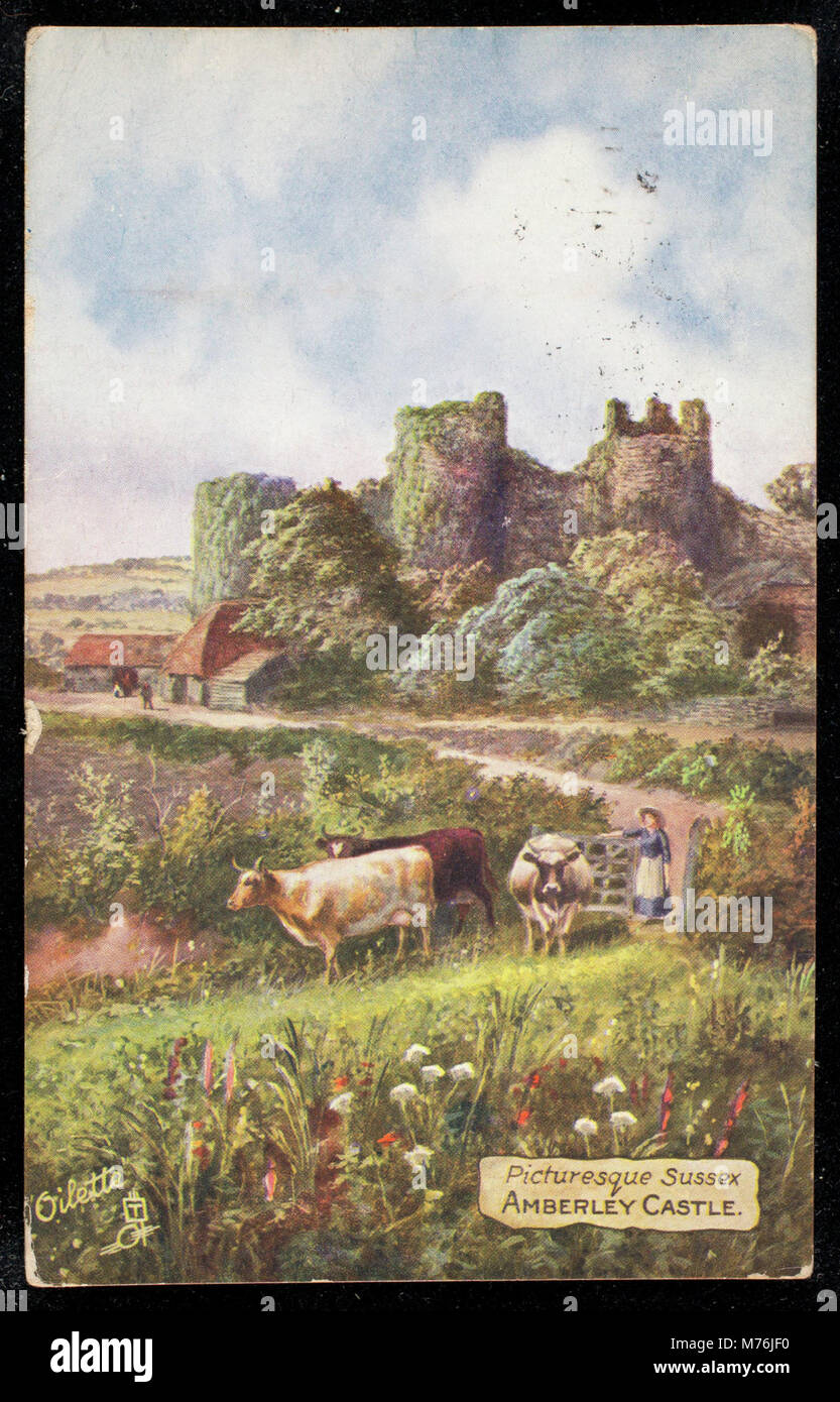 A scenic photograph of Amberley Castle in Sussex, England. The image ...