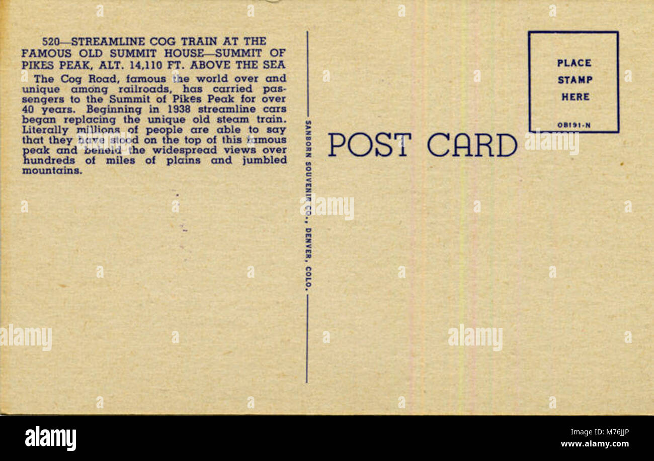 The streamline cog train is seen approaching the famous Old Summit ...